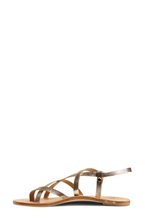 Beek Linnet Crossover Strap Sandal - Gold/beach