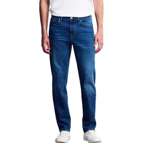 GENERAL DENIM WORKS Route Athletic Fit Tapered Leg Jeans - Deep