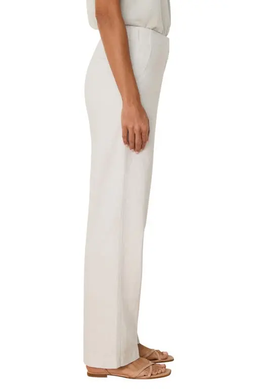 NIC+ZOE Lenox Linen Blend Pants - Silver Wisp