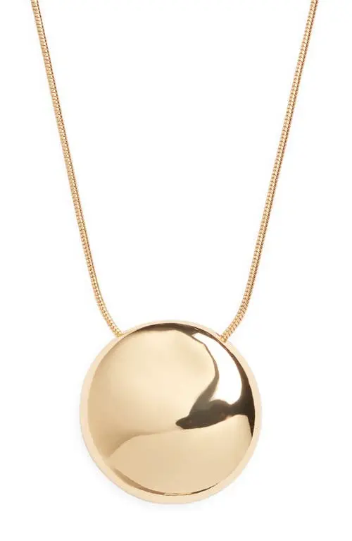 OPEN EDIT Orb Pendant Long Necklace - Gold