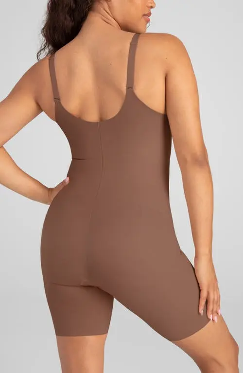 HONEYLOVE Mid-thigh Bodysuit - Toffee