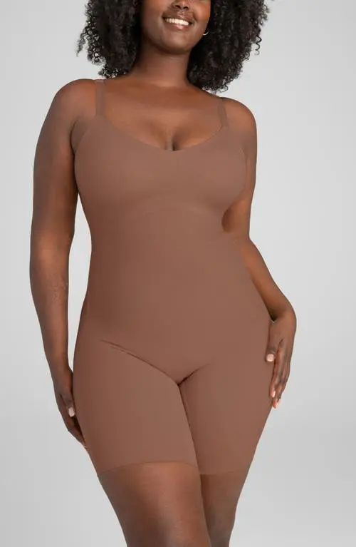 HONEYLOVE Mid-thigh Bodysuit - Toffee