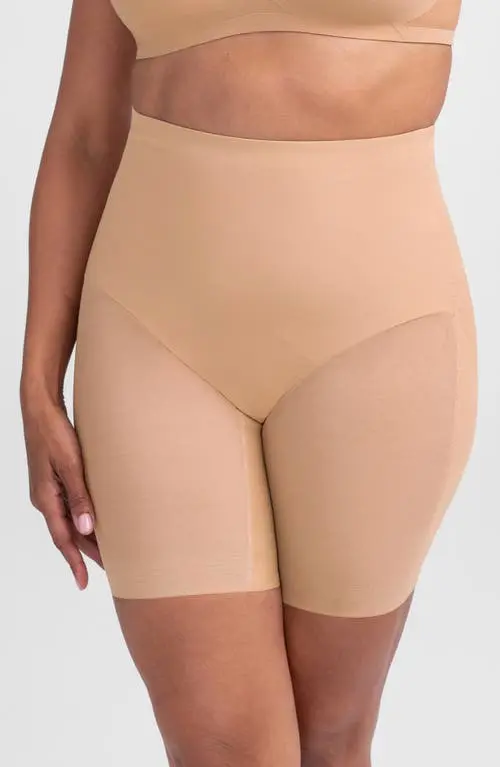 HONEYLOVE Mid Waist Shorts - Sand