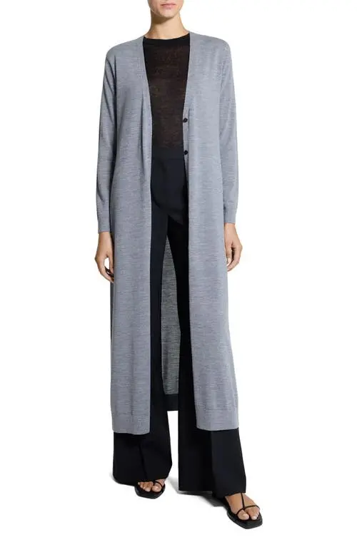 Theory Merino Wool Longline Cardigan