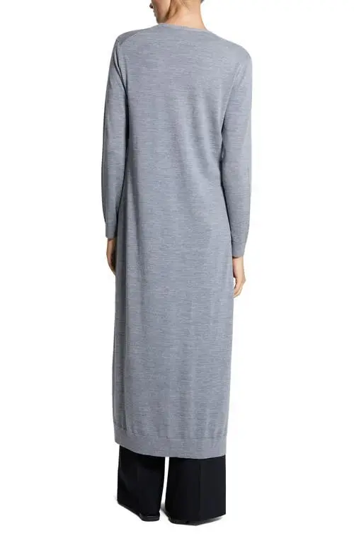 Theory Merino Wool Longline Cardigan
