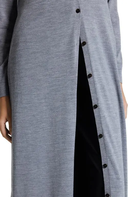 Theory Merino Wool Longline Cardigan