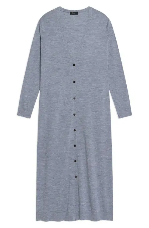 Theory Merino Wool Longline Cardigan