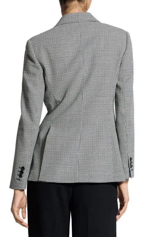 Theory Lynnia Houndstooth Blazer - Black Multi