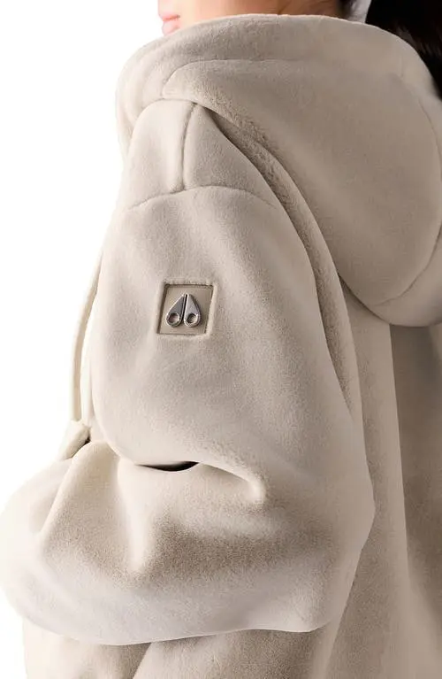 Moose Knuckles Eaton Bunny Reversible Faux Fur Hooded Jacket - Alabaster/monogram