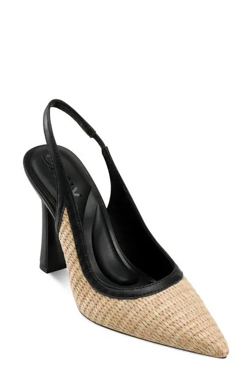 Dkny Cinette Slingback Pumps - Natural/black