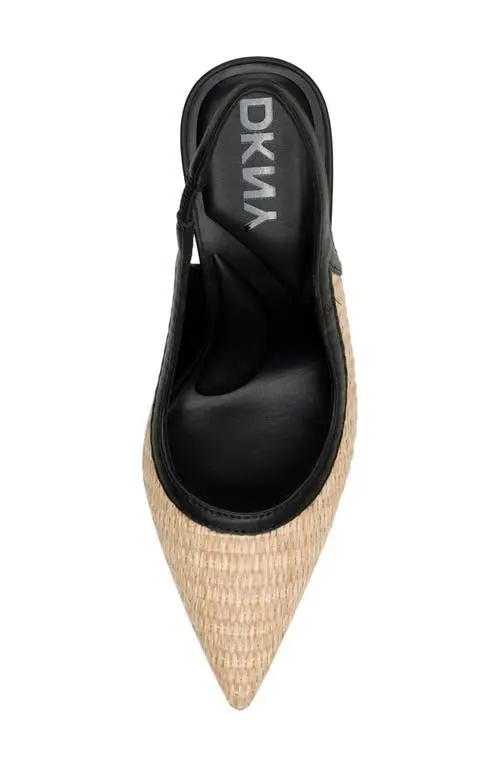 Dkny Cinette Slingback Pumps - Natural/black