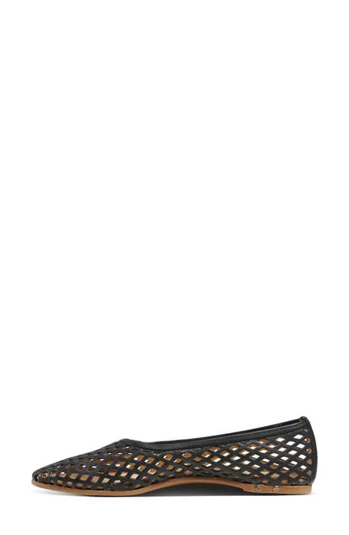 Beek Swiftlet Perforated Ballerina Shoes - Black