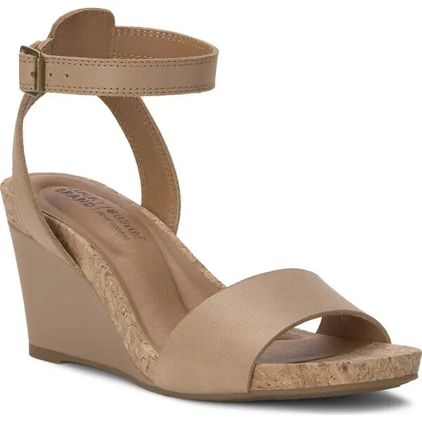 Lucky Brand Ankle Strap Platform Wedge Sandals - Cortado