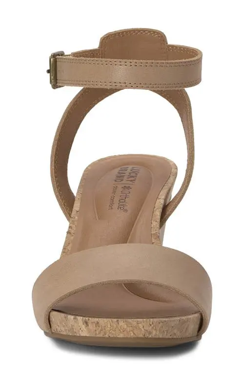 Lucky Brand Ankle Strap Platform Wedge Sandals - Cortado