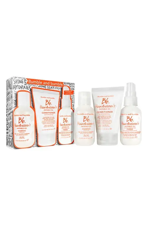 BUMBLE AND BUMBLE Travel-size Hydrating + Frizz Reducing Hair Set $48 Value - No Color