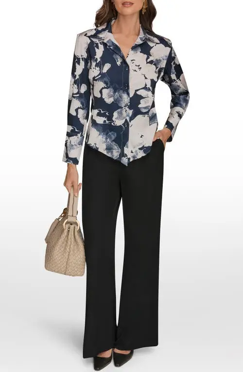 Donna Karan New York Floral Button-up Shirt