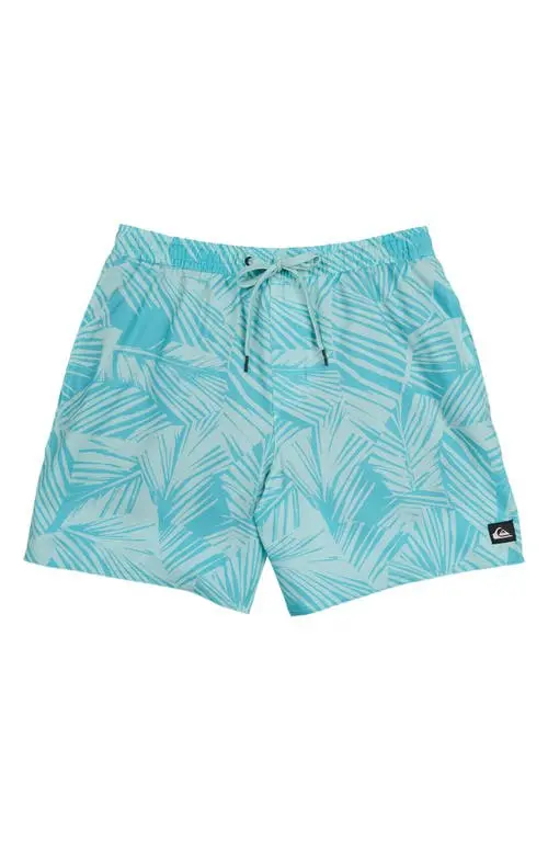 Quiksilver Mix Volley 17" Swim Trunks - Aqua