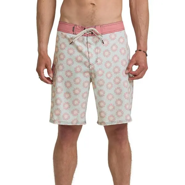 Quiksilver Ocean Mayhem Floral 19" Board Shorts - Bone White