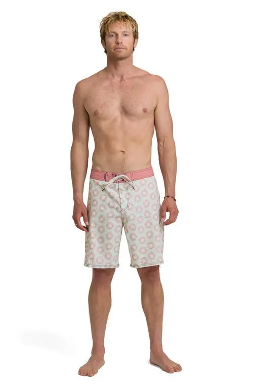 Quiksilver Ocean Mayhem Floral 19" Board Shorts - Bone White