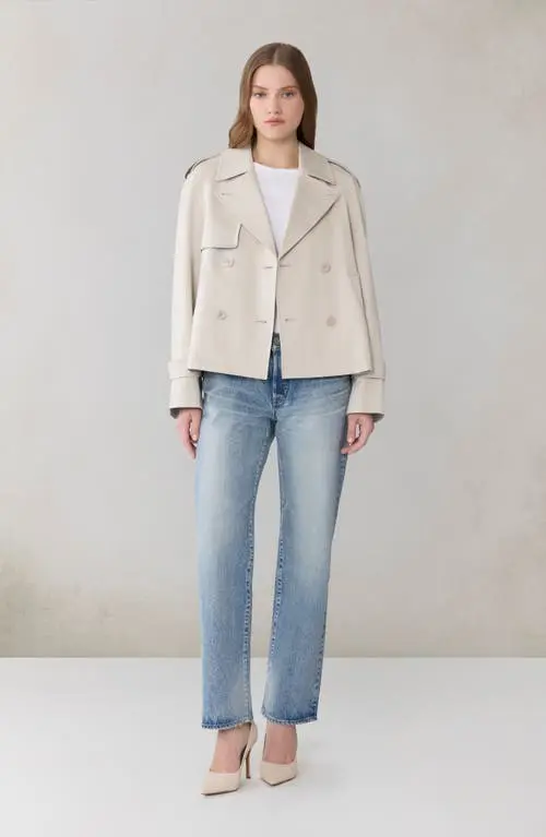 Soia & Kyo Stretch Cotton & Nylon Trench Coat