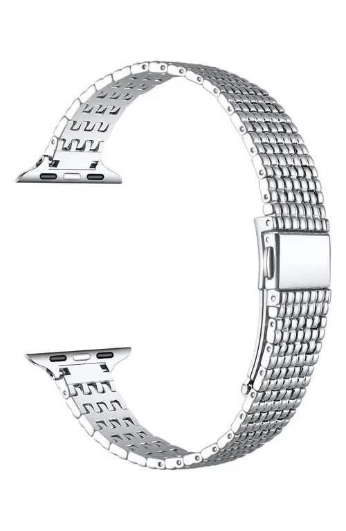 POSH TECH Brooklyn Stainless Steel Apple Watch Bracelet - Silver