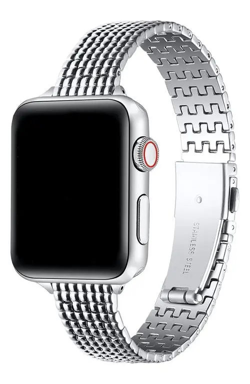 POSH TECH Brooklyn Stainless Steel Apple Watch Bracelet - Silver
