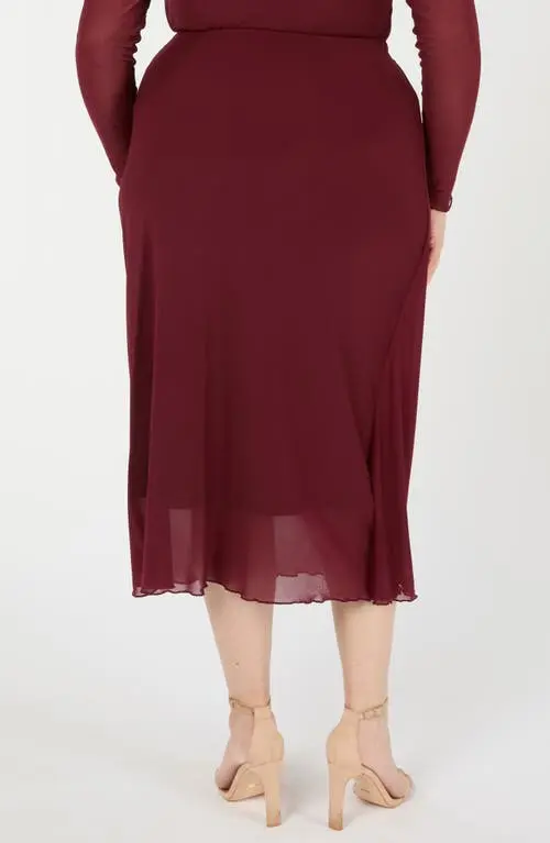 ESTELLE Annalise Ruched Mesh Skirt