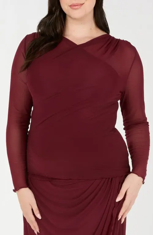 ESTELLE Annalise Long Sleeve Mesh Shirt