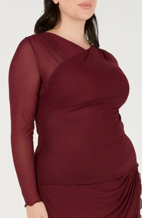 ESTELLE Annalise Long Sleeve Mesh Shirt