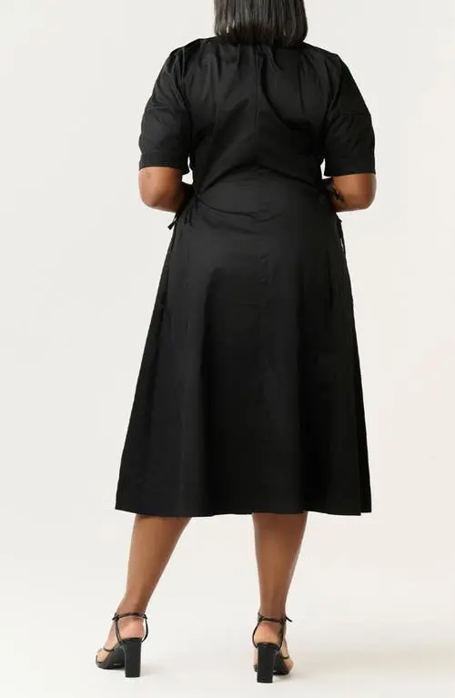 ESTELLE Kyah Faux Wrap A-line Dress