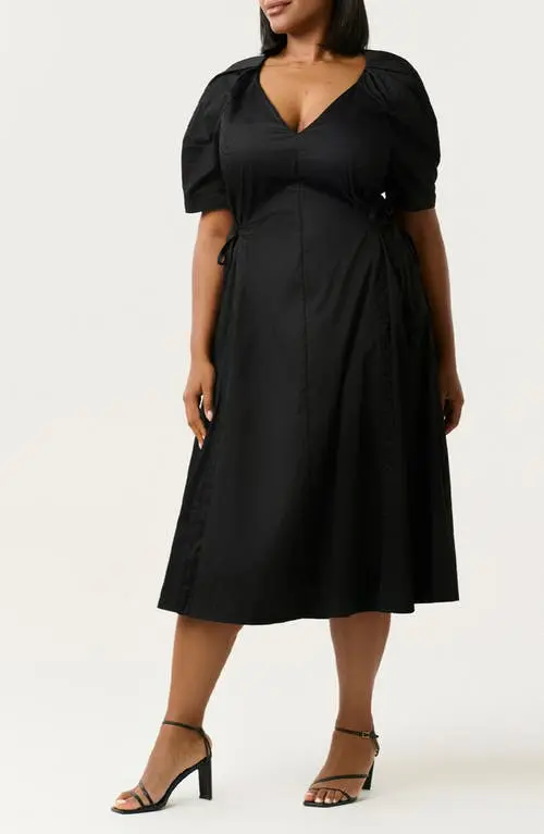 ESTELLE Kyah Faux Wrap A-line Dress