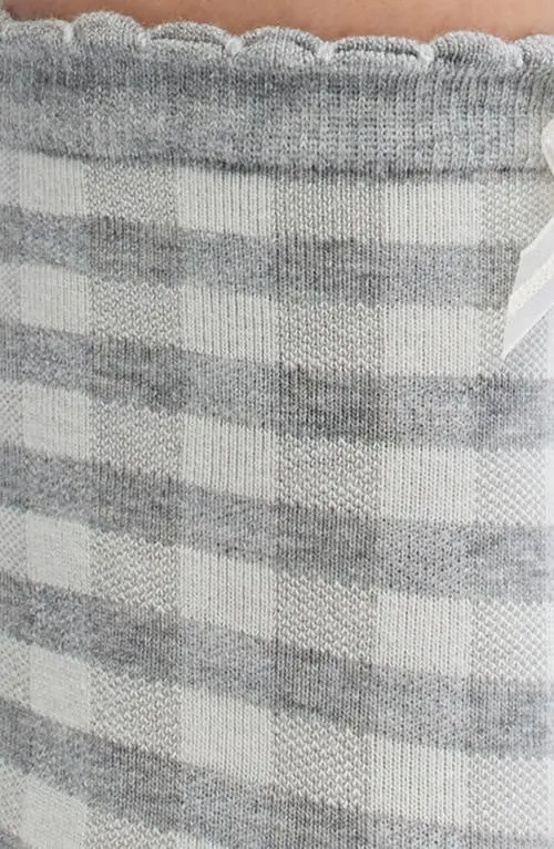 CASA CLARA Rachel Gingham Crew Socks