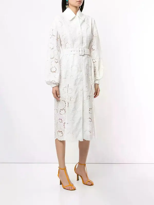 ALICE MCCALL Cloud Obscurity Embroidered Trench Coat