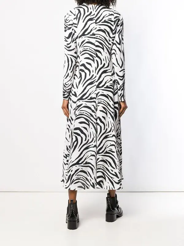 MSGM Zebra Print Long Dress