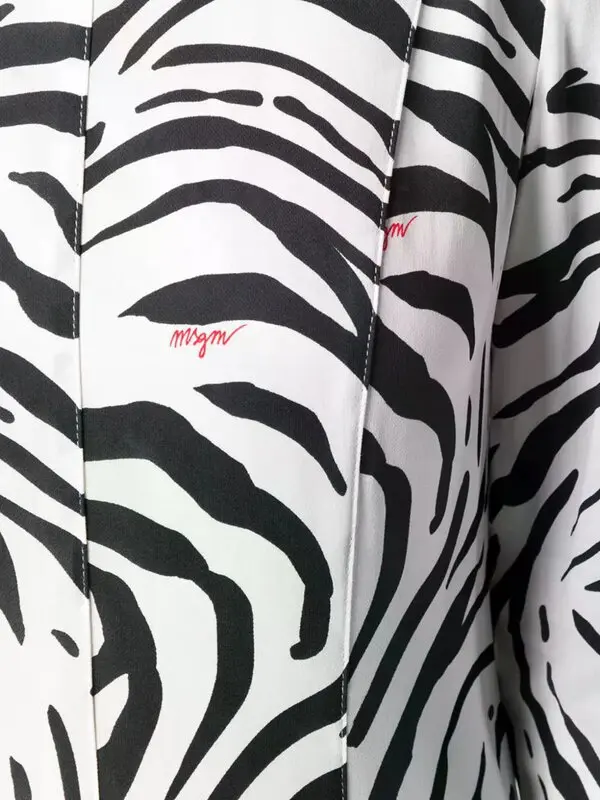 MSGM Zebra Print Long Dress