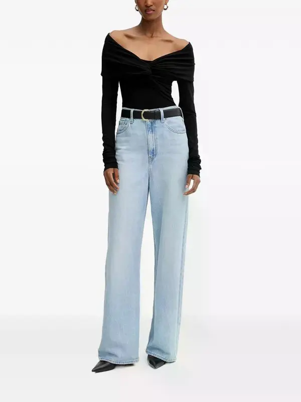 LA MANIA Twisted Draped Top