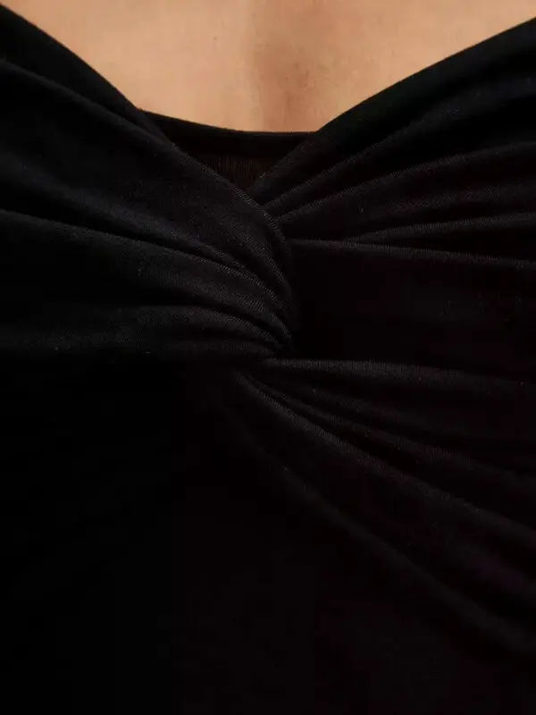 LA MANIA Twisted Draped Top