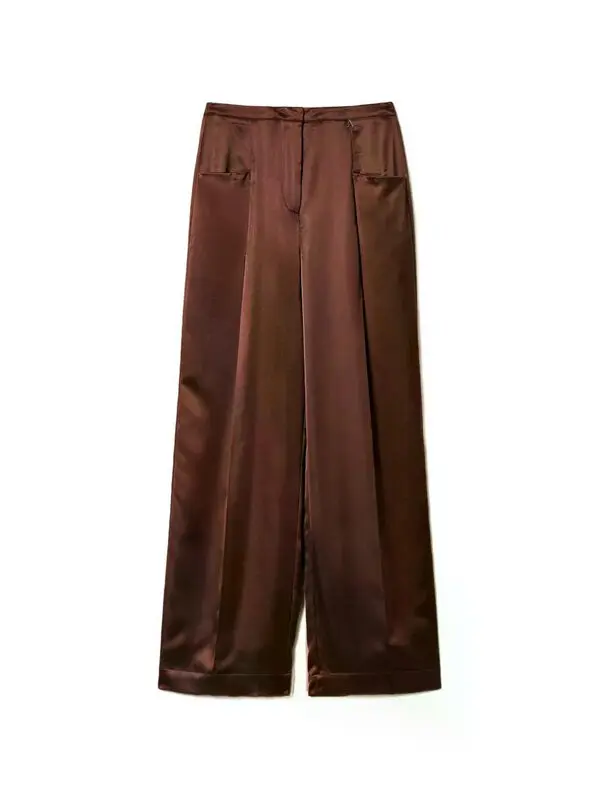 TWINSET Satin Palazzo Trousers
