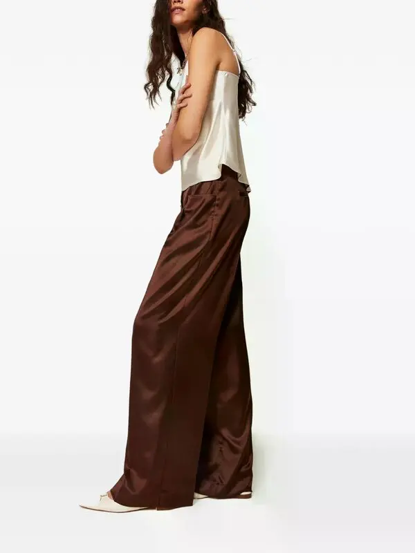 TWINSET Satin Palazzo Trousers