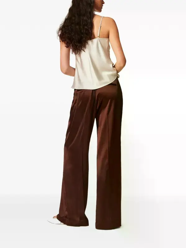 TWINSET Satin Palazzo Trousers