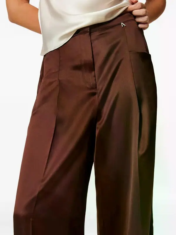 TWINSET Satin Palazzo Trousers
