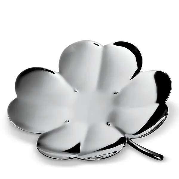 Christofle L'herbier -plated Four Leaf Clover Bowl - Silver
