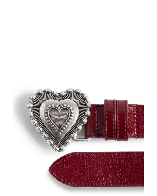 Zadig&Voltaire Santa Fe Crush Leather Belt - Power