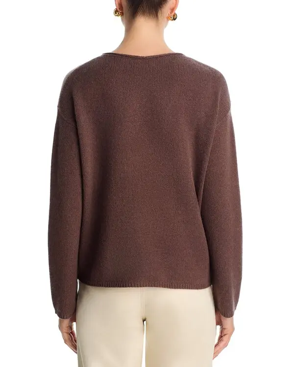 Bloomingdale'S 100% Cashmere Crewneck Sweater - Cafe
