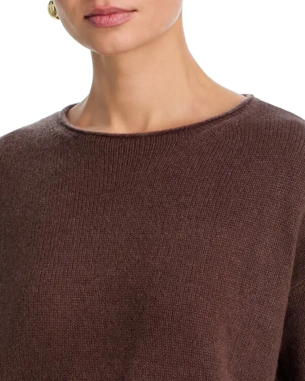 Bloomingdale'S 100% Cashmere Crewneck Sweater - Cafe