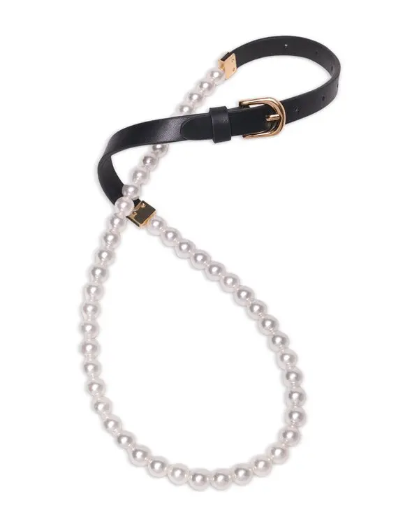 Maje Beaded Leather Belt