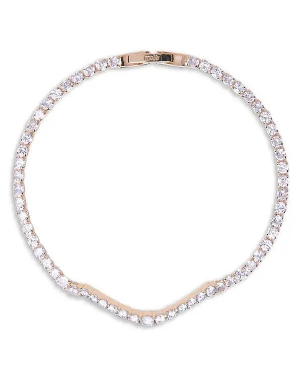 Maje Cascade Crystal Diamante Flex Bracelet - Gold