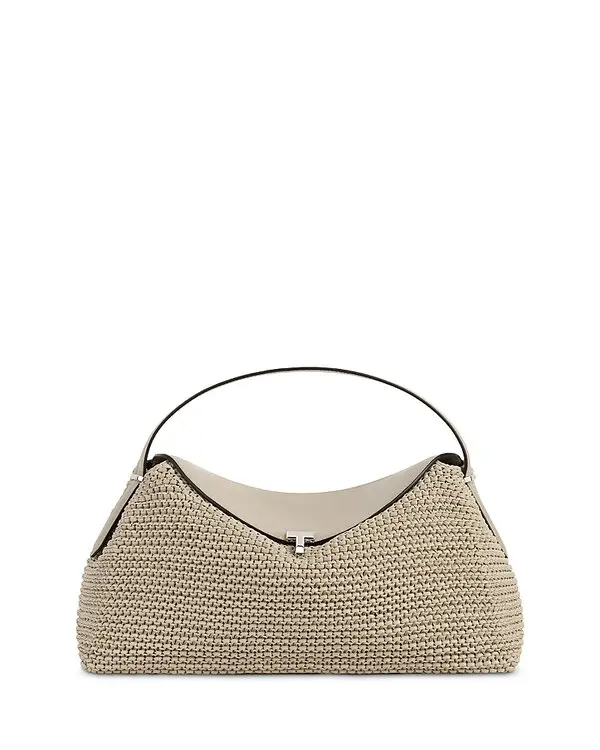 TOTEME T-lock Woven Bag - Light Beige