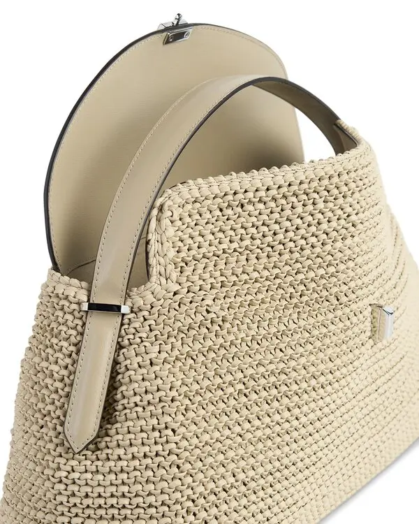 TOTEME T-lock Woven Bag - Light Beige