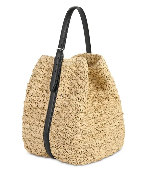 TOTEME Woven Paper Raffia Tote Bag - Natural